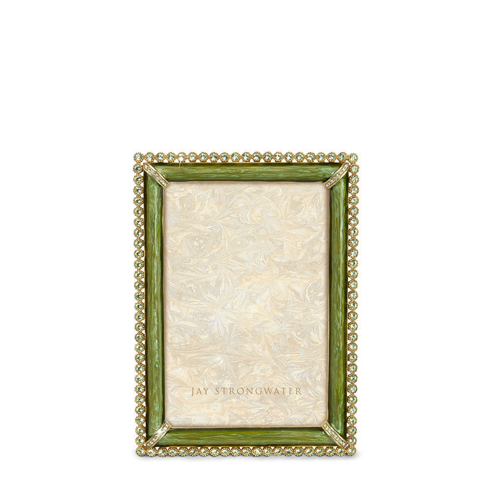 Lorraine Stone Edge 4" x 6" Frame - Leaf Green – Jay Strongwater